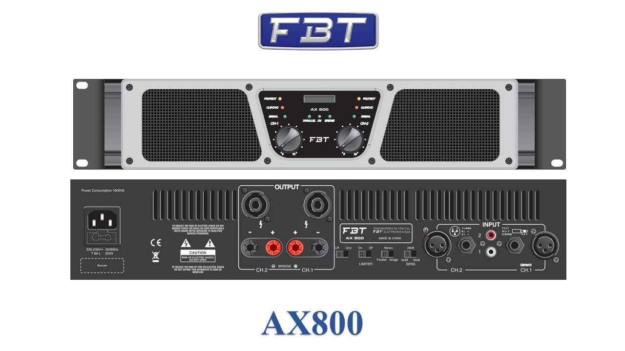 FBT AX800 Professional Power Amplifier