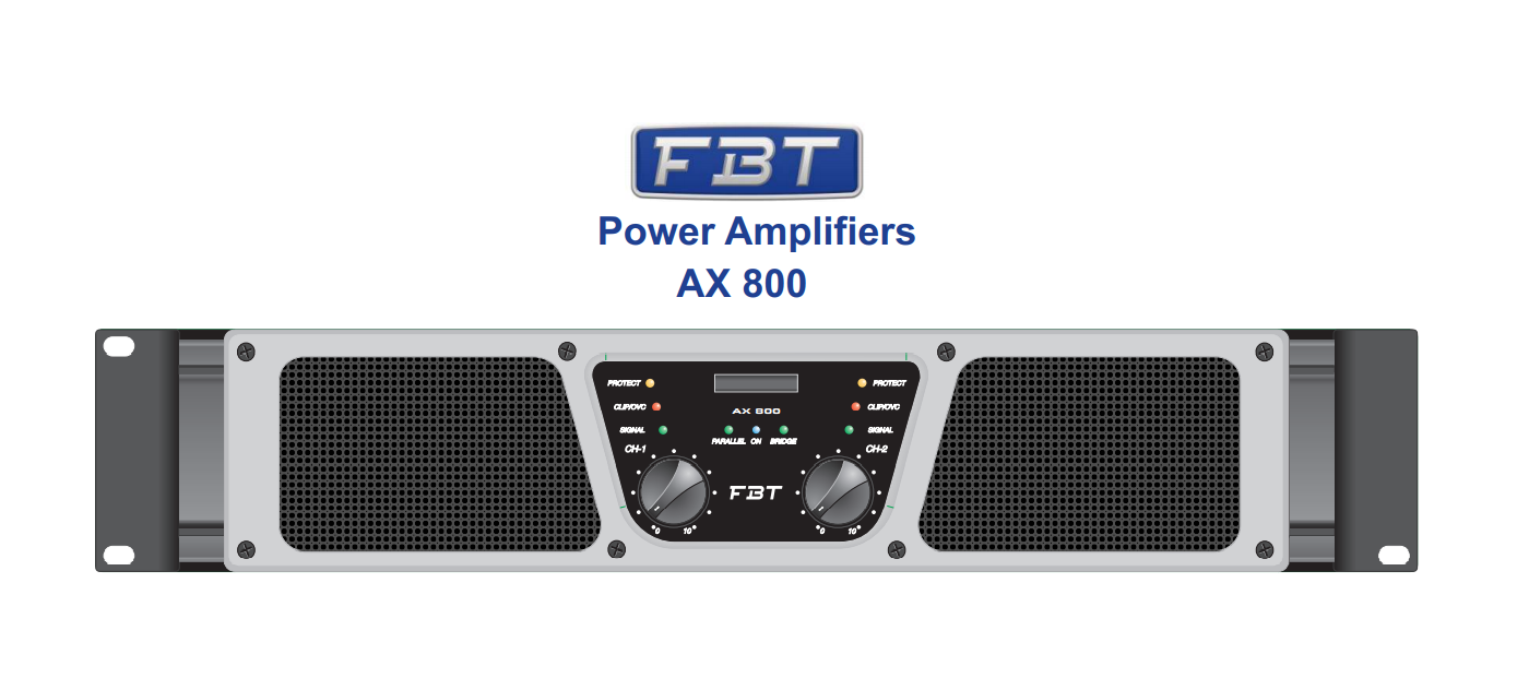 FBT AX800 Power Amplifier