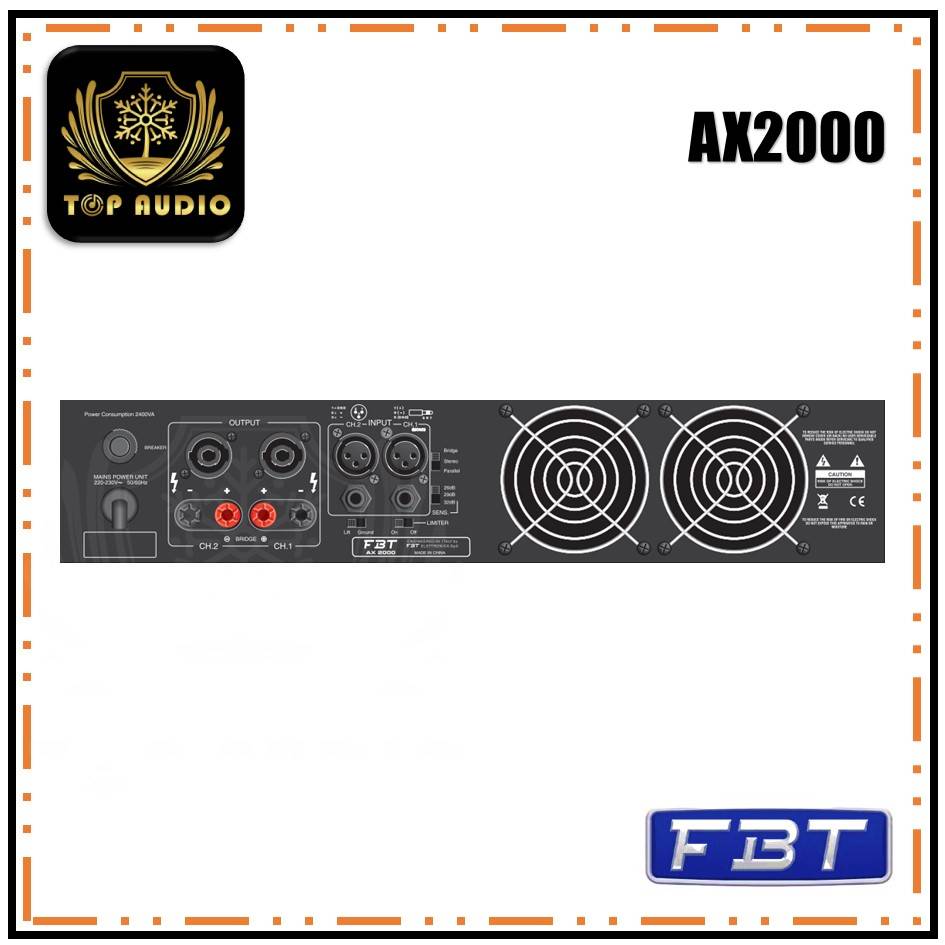 FBT AX2000 Professional Power Amplifier