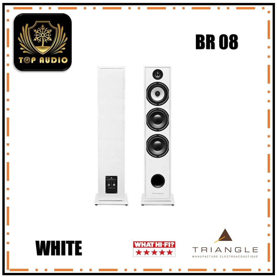 Triangle BOREA BR08 Floorstanding Speaker - White