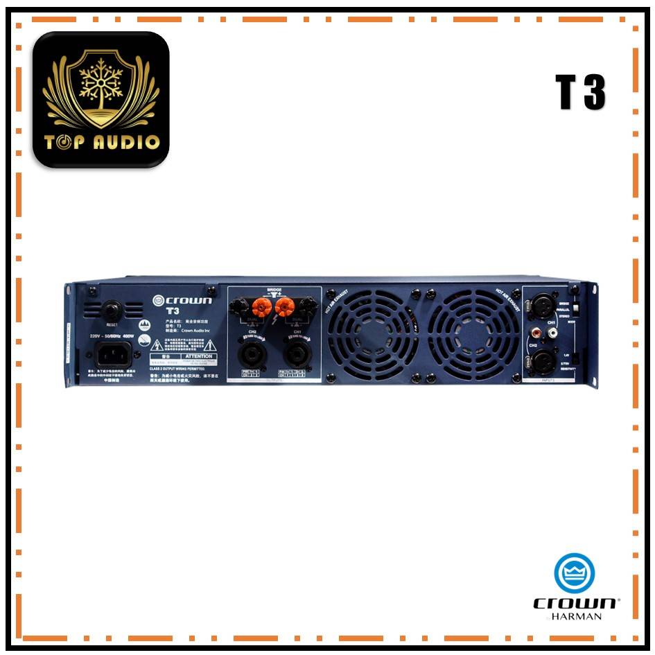 Crown T3 Power Amplifier 330W