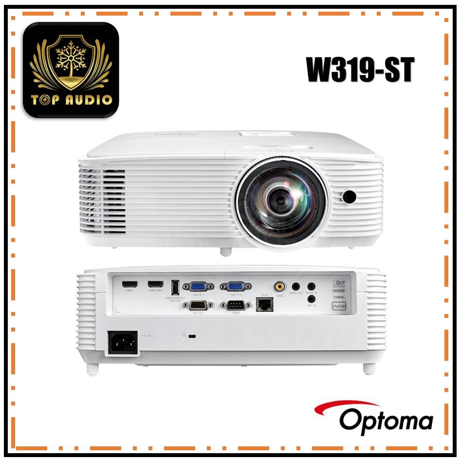 Optoma W319ST WXGA 4000 Lumens WXGA Short Throw Projector