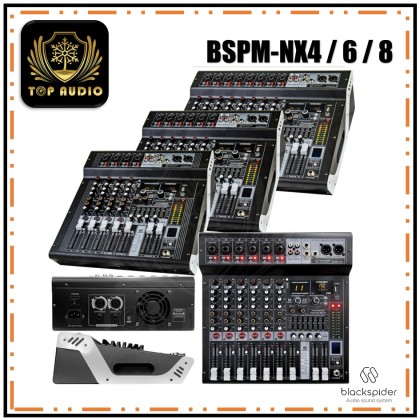 Black Spider BSPM-NX4 / NX6 / NX8 Powered Mixer